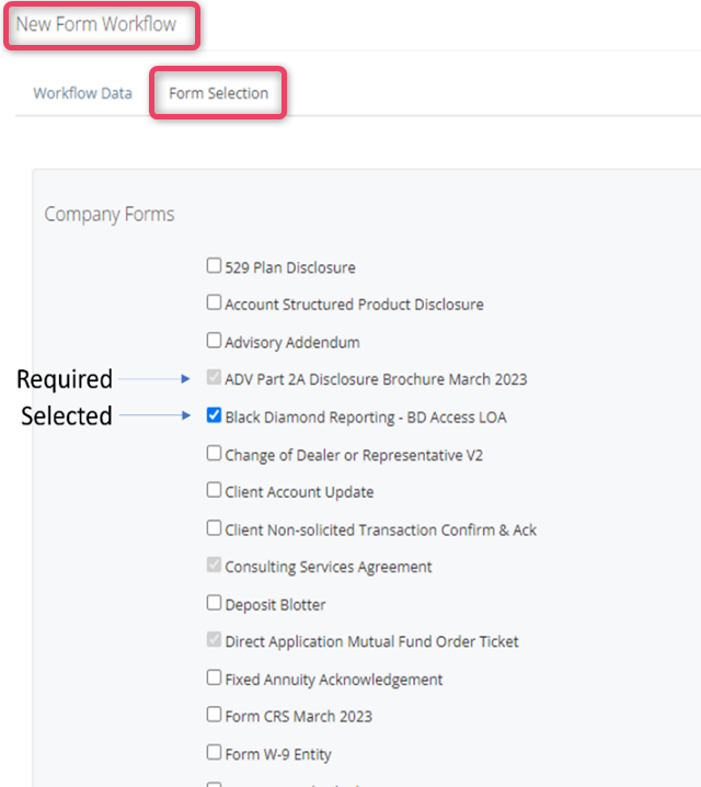 4. New Business Form Workflow - Navigator Platform Documentation